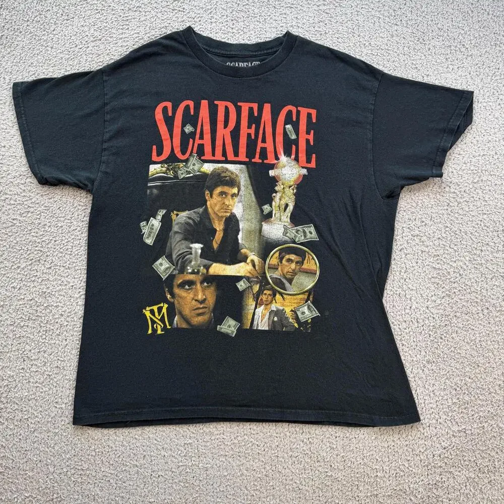 Scarface | Shirts | Scarface Tony Montana Graphic T Shirt Black Movie ...